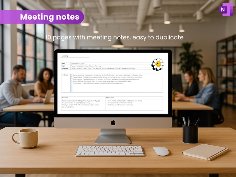 Onenote Template 2026 - 2027, Fully Hyperlinked, Sunday Week Start ...