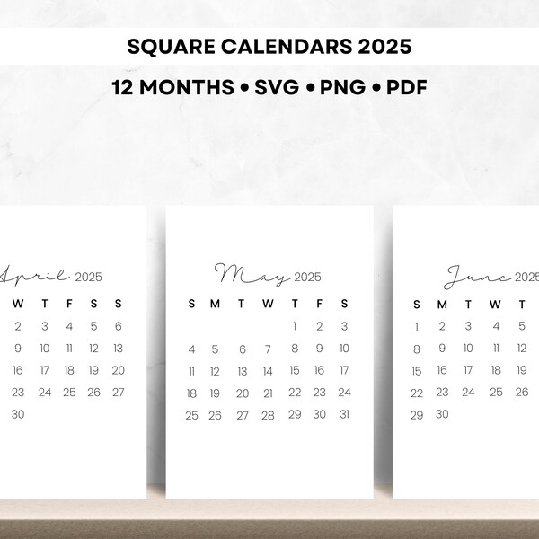 Months of the Year Svg Bundle, Calendar Clipart, Png, Calendar Months ...