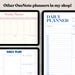 Onenote 2025 Daily Planner, Reusable Template, 80+ Stickers (digital ...