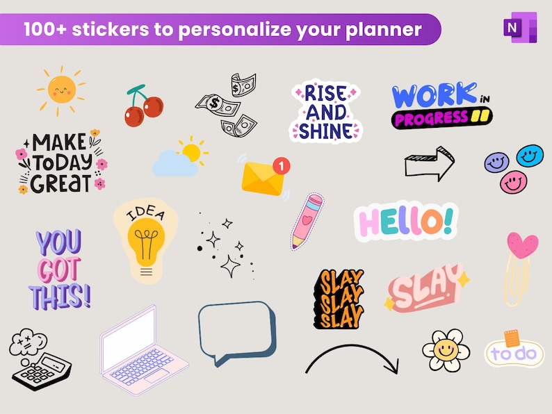 Onenote Template 2026 - 2027, Fully Hyperlinked, Sunday Week Start ...