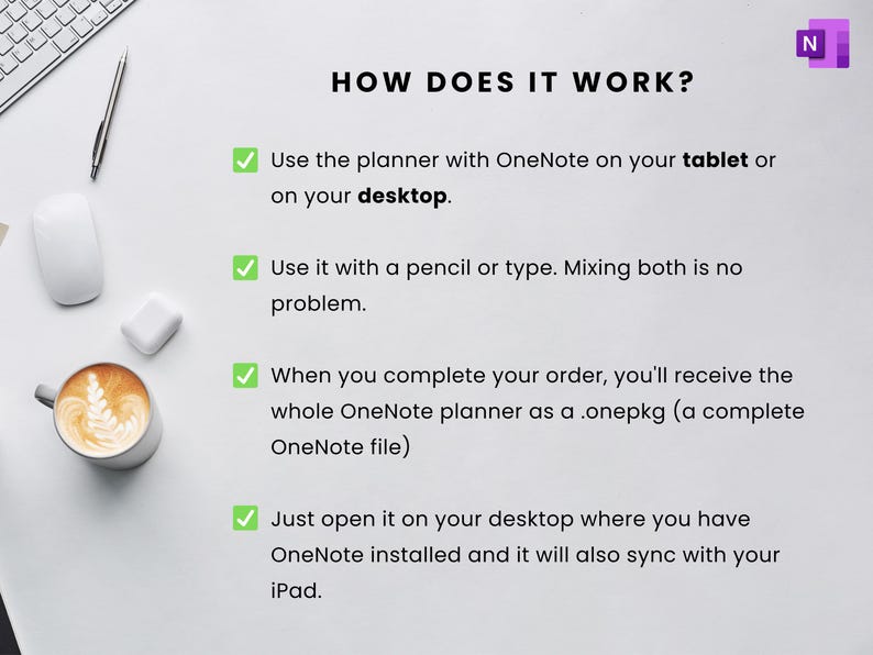 Onenote Template 2026 - 2027, Fully Hyperlinked, Sunday Week Start ...