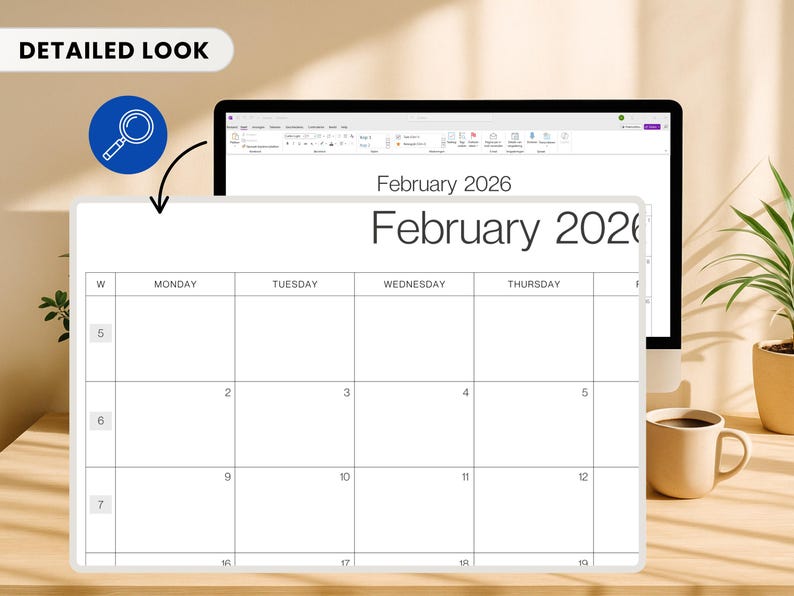 Onenote Calendar 2026 Template, Monthly Planner, 100+ Stickers (digital ...