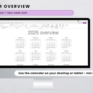 Onenote Calendar 2025 Template With Stickers (digital Download) - Etsy