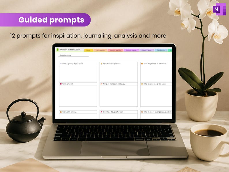 Onenote Template 2026 - 2027, Fully Hyperlinked, Sunday Week Start ...