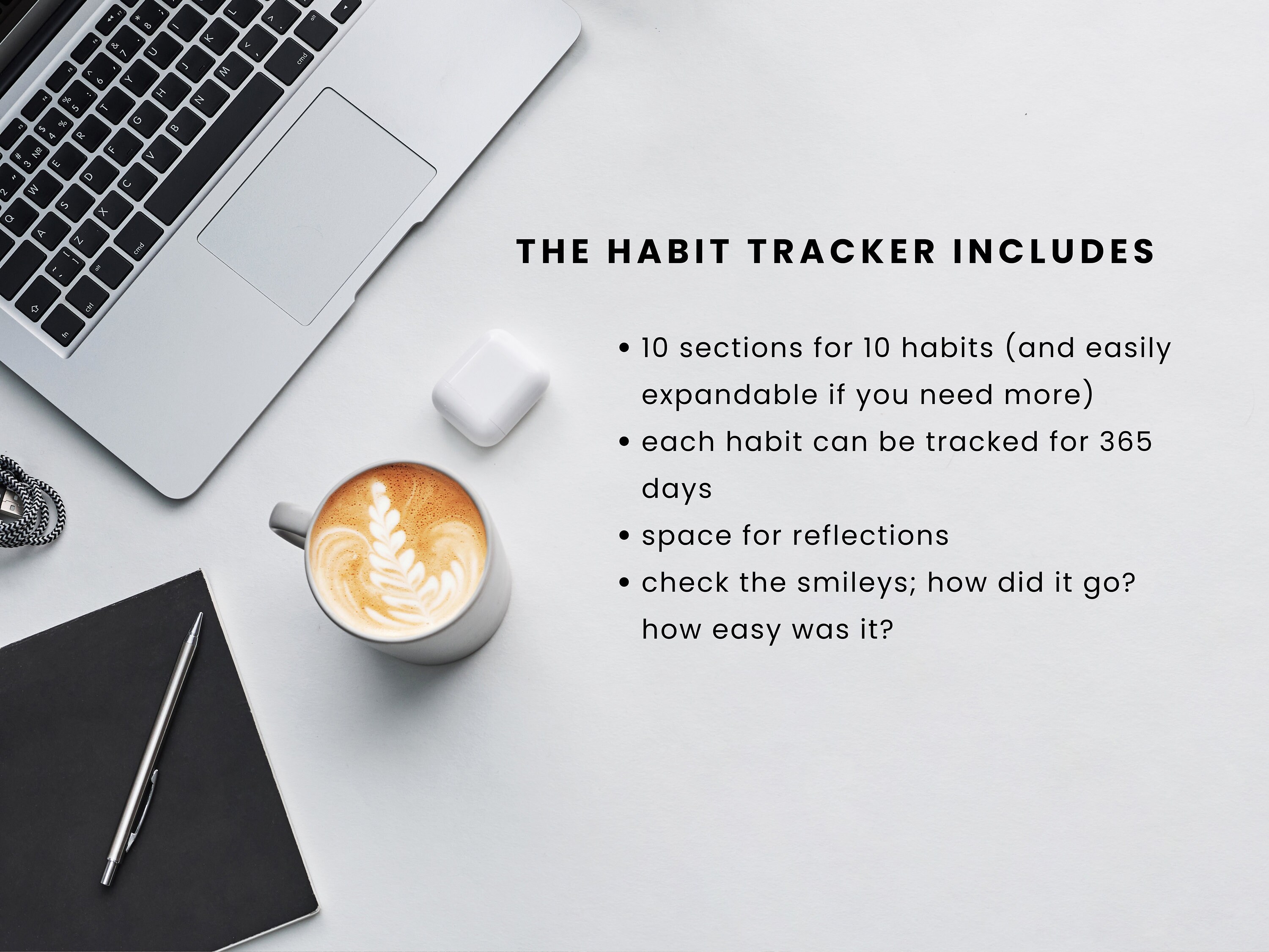 Onenote Template, Habit Tracker, Simple, Aesthetic, Onepkg File ...