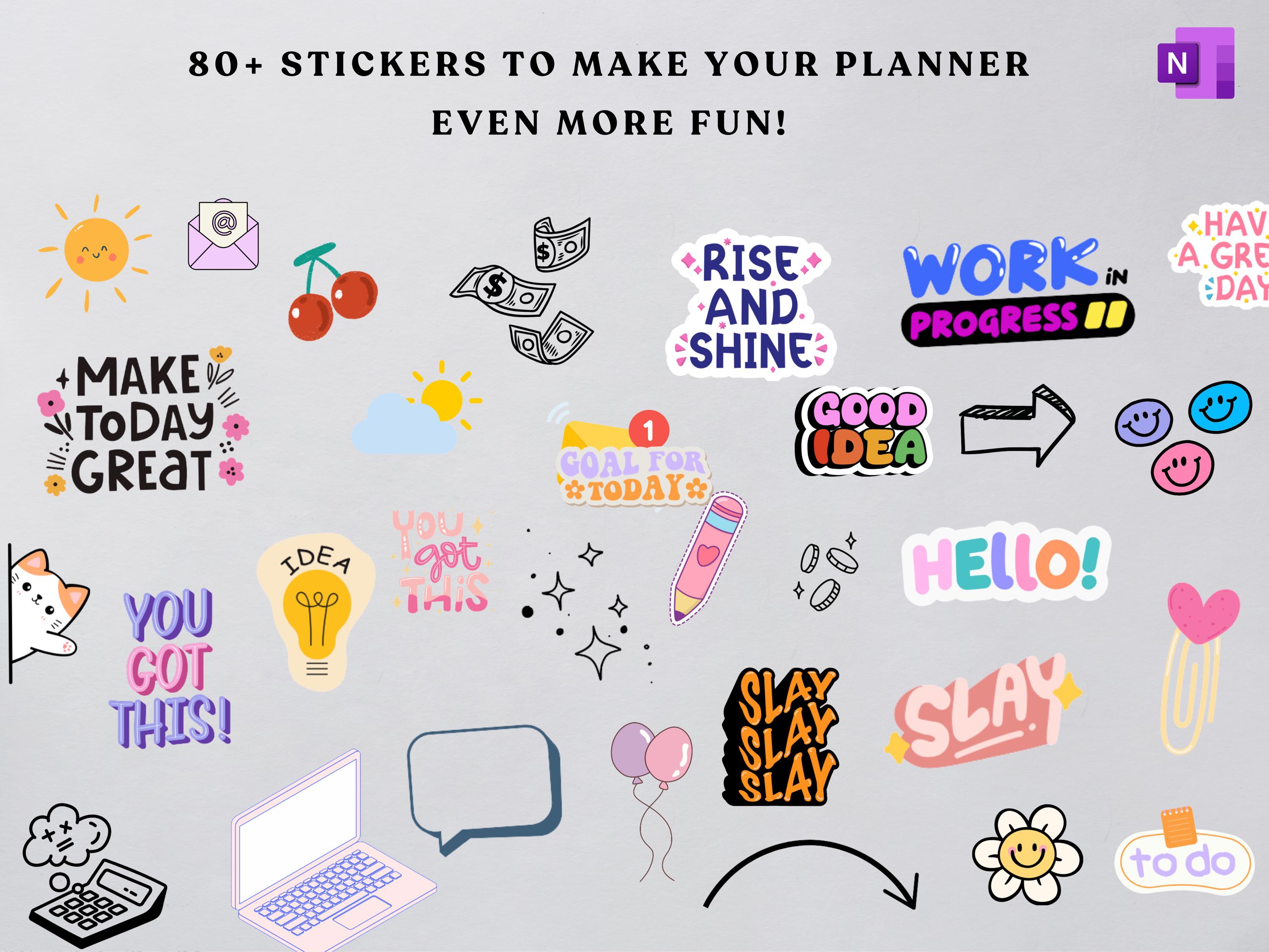 Onenote Planner 2025 + Undated, Onenote Template, Onenote Calendar ...