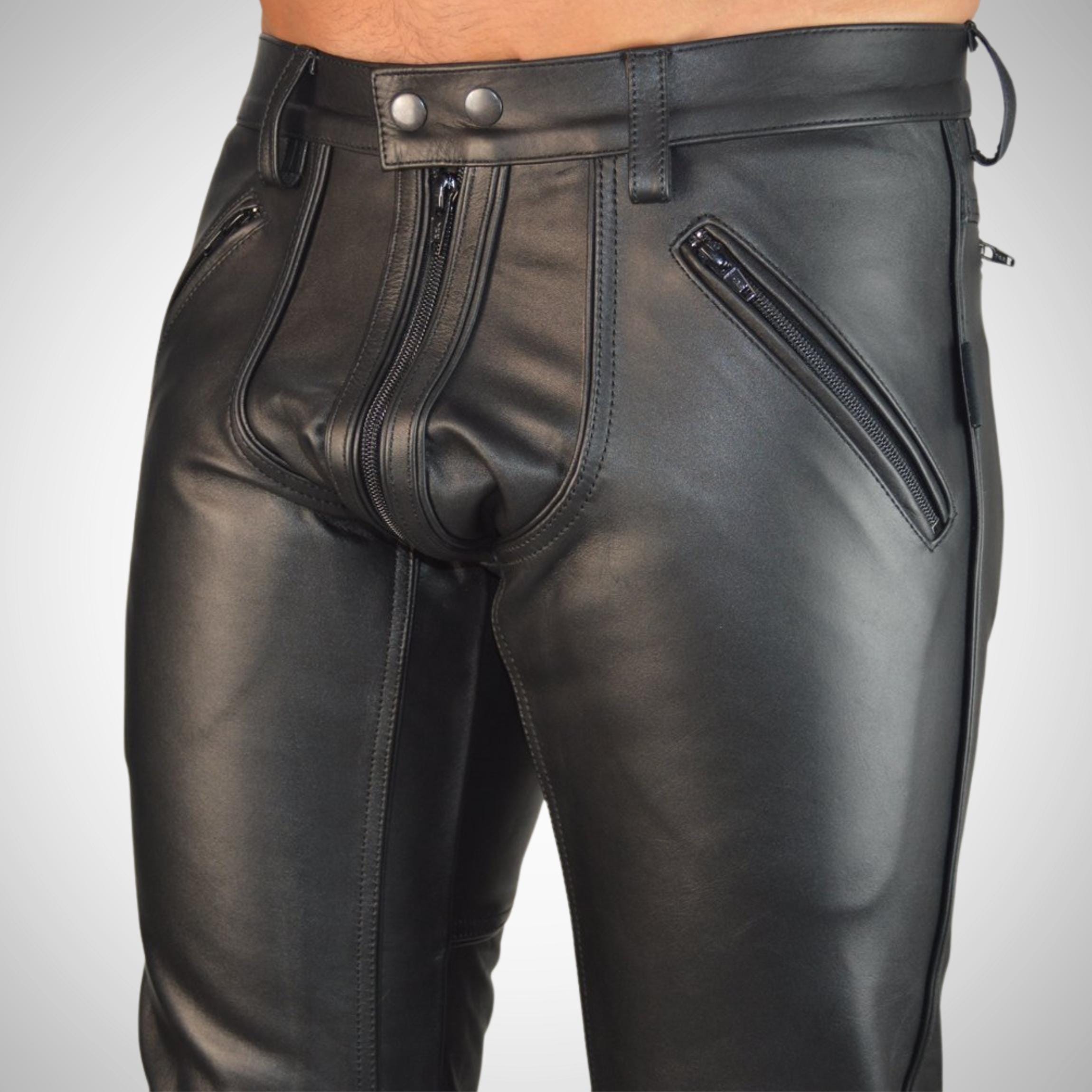 Leather Side Zip Pants - Etsy Leather Side Zip Pants - Etsy