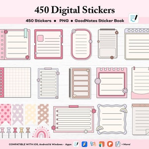 Digital Planner Stickers, Digital Sticky Notes, Functional Digital ...