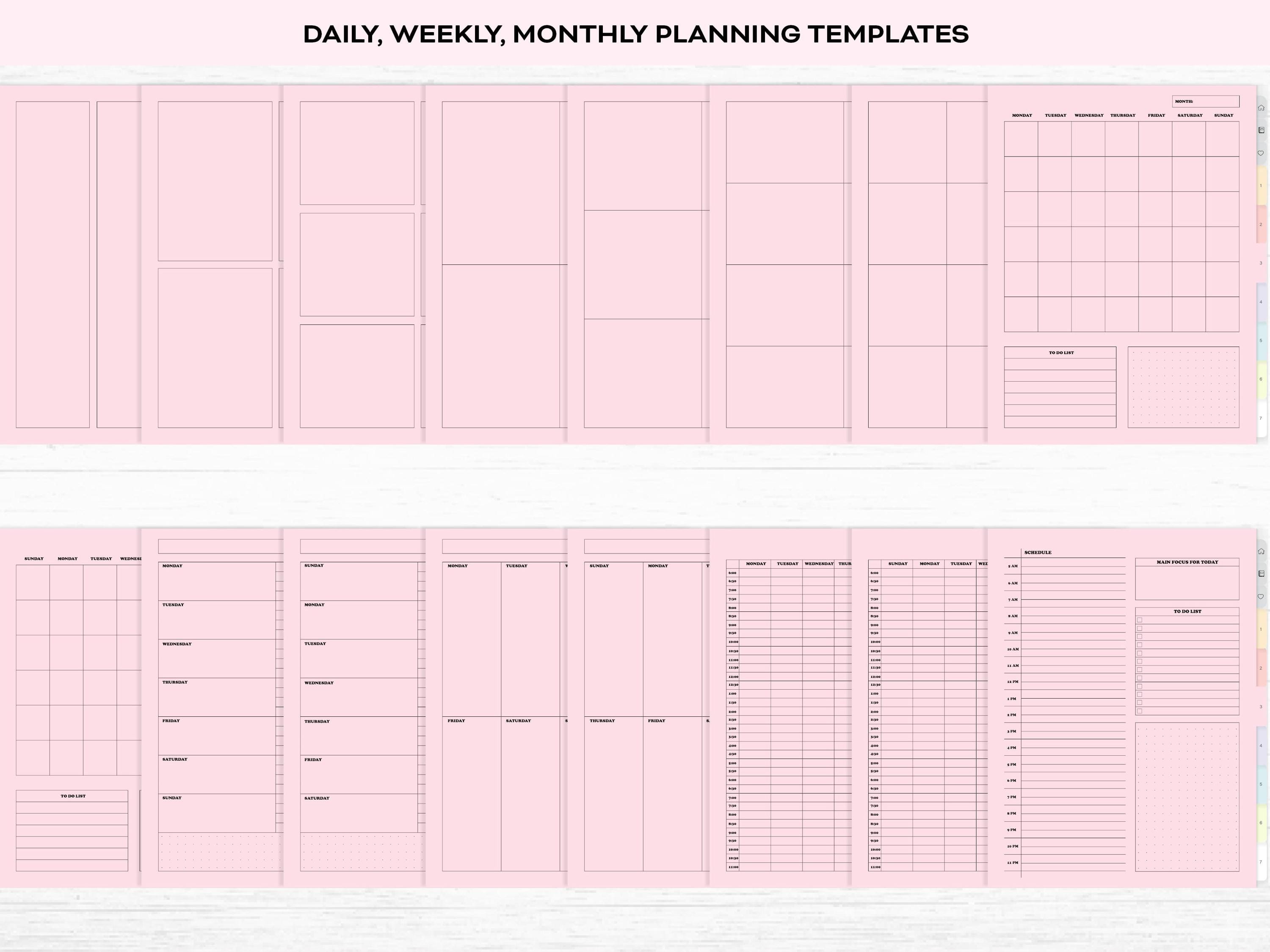 Digital Notebook, Goodnotes Notebook, Pastel Paper, Student Notetaking ...