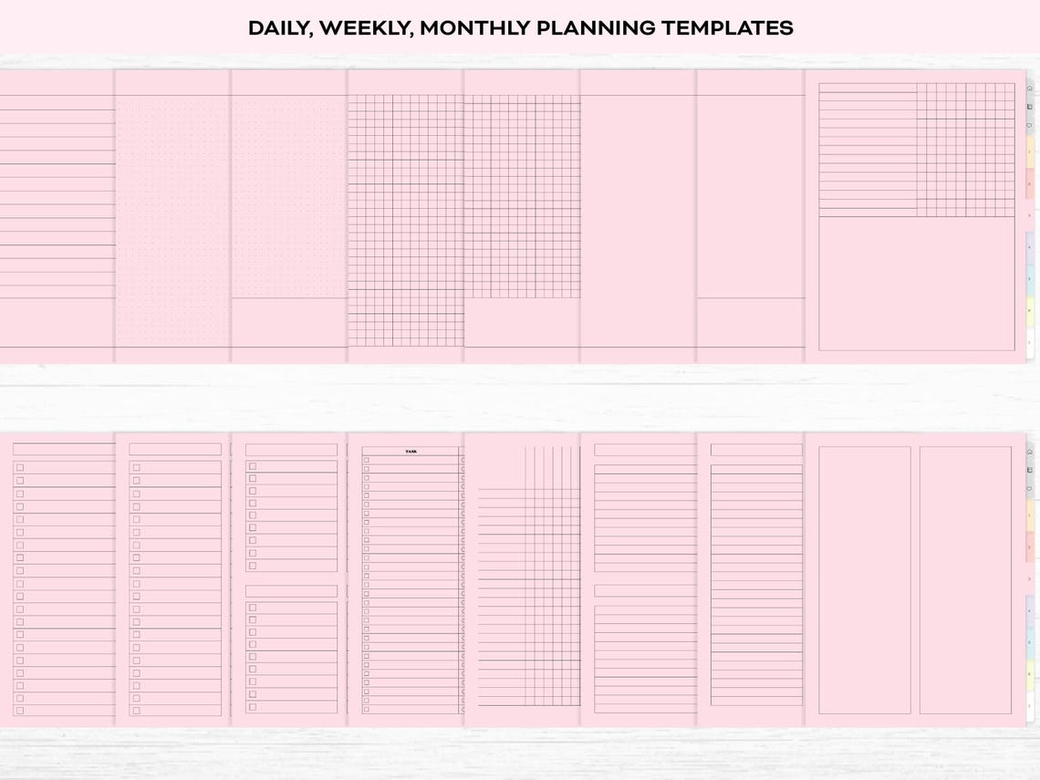 Digital Notebook, Goodnotes Notebook, Pastel Paper, Student Notetaking ...