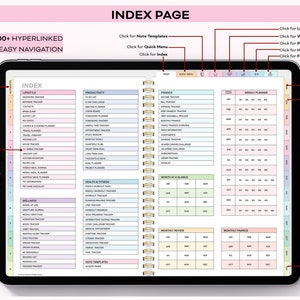 2025 Digital Planner, 2024 Dated Planner, Goodnotes Planner, Rainbow ...