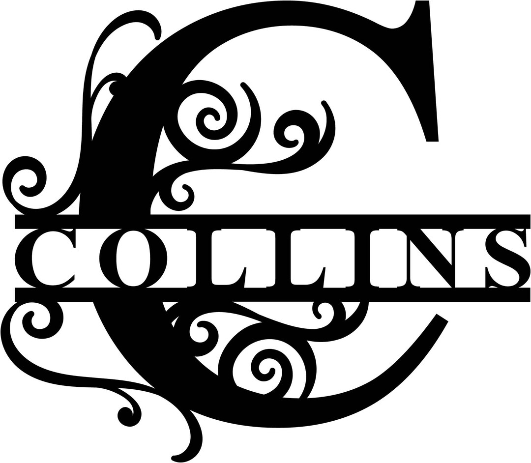 Collins SVG Monogram - Digital Download Only - No Physical Product ...