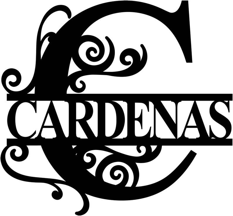 Cardenas SVG Monogram - Digital Download Only - No Physical Product ...