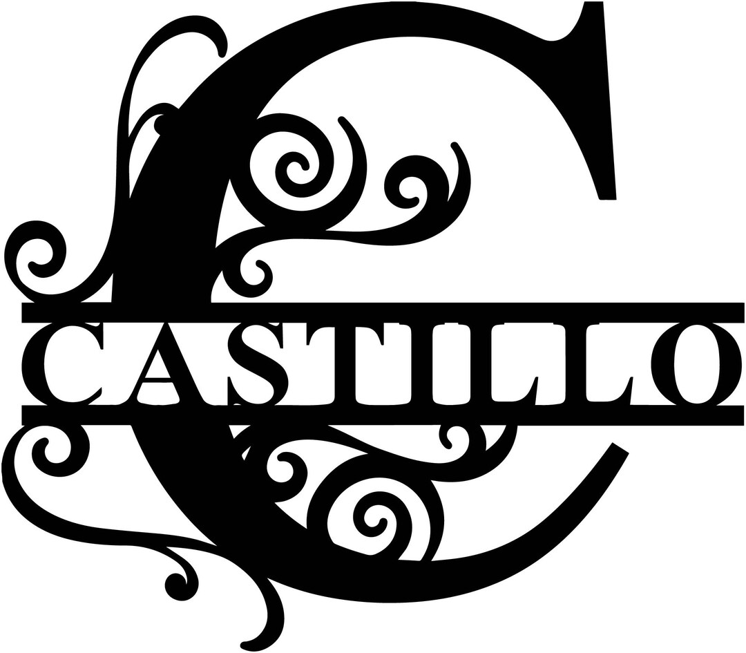 Castillo SVG Monogram - Digital Download Only - No Physical Product ...
