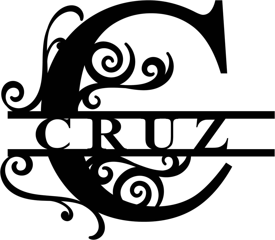 Cruz SVG Monogram Digital Download Only No Physical Product Great for ...