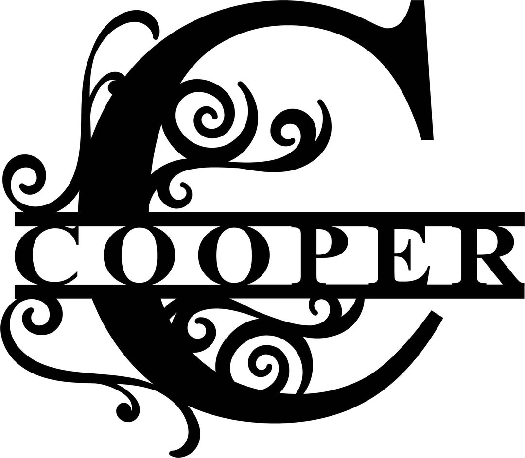 Cooper SVG Monogram - Digital Download Only - No Physical Product ...