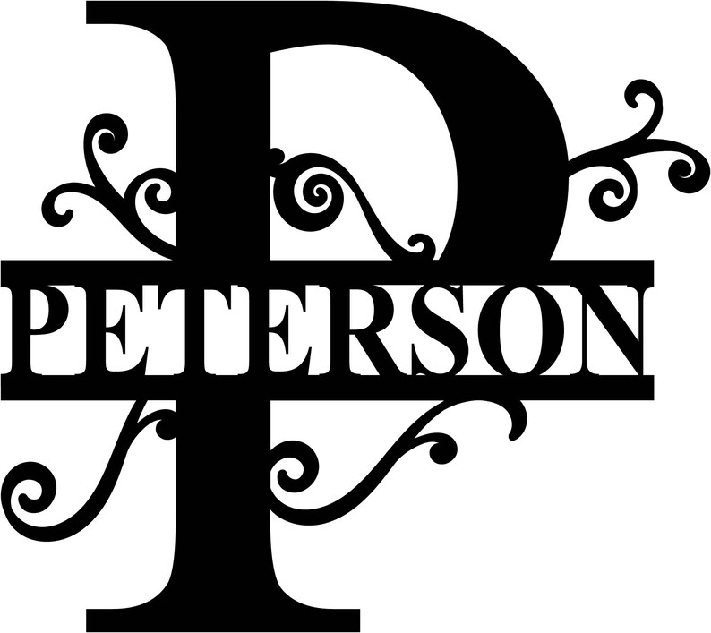 Peterson SVG Monogram Digital Download Only No Physical Product Great ...