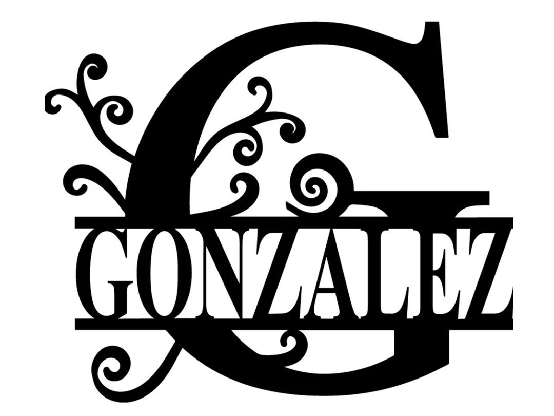 Last Name Monograms Svgs - 200 Names - for Plasma Cutters - Etsy