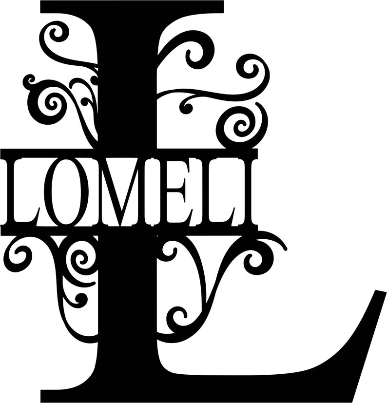 Lomeli SVG Monogram Digital Download Only No Physical Product Great for ...