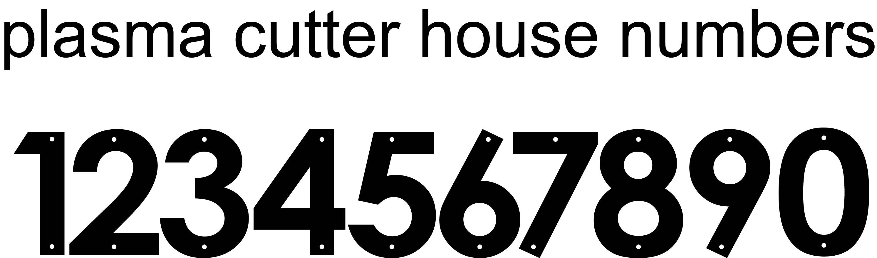 Modern Number Svgs Designed for Plasma Cutters - Etsy