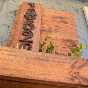 Custom Wooden Address / House Number Sign - Etsy