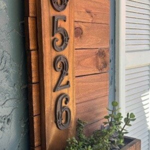 Custom Wooden Address / House Number Sign - Etsy