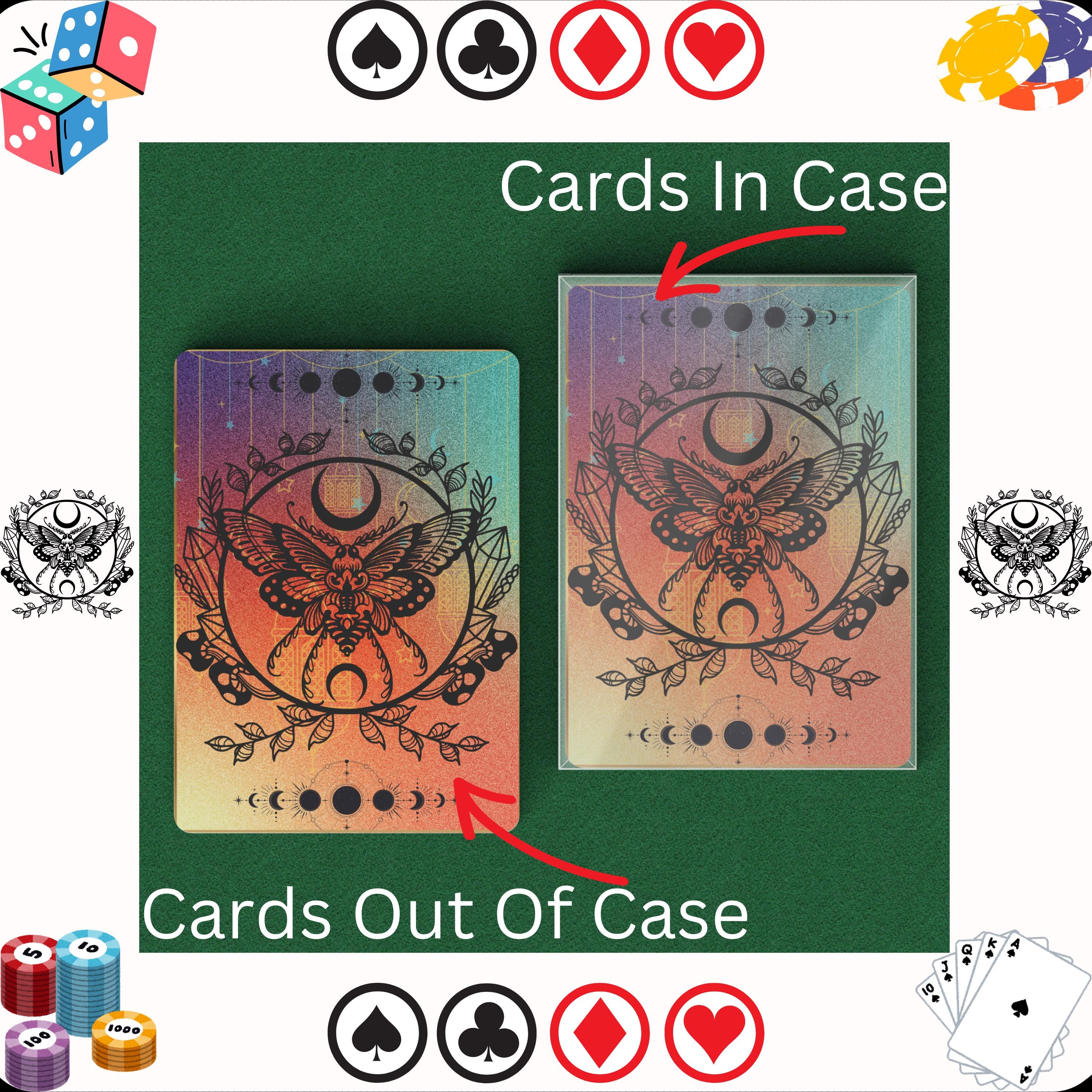 Moth Playing Cards. Collector Design Playing Card Set. 52 Card Deck ...