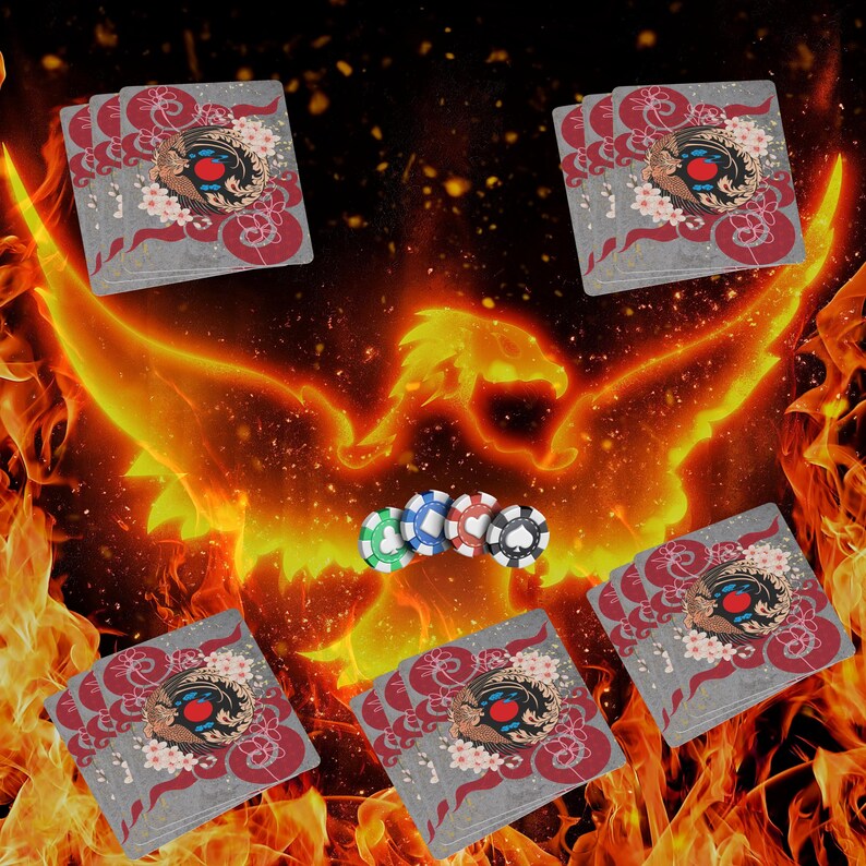 Phoenix Playing Cards: Japanese Inspired Poker Deck - Etsy