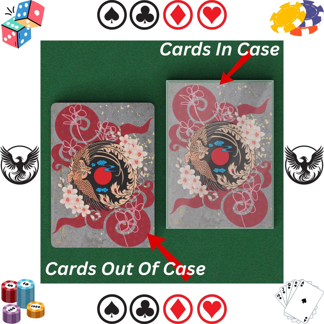 Phoenix Playing Cards: Japanese Inspired Poker Deck - Etsy
