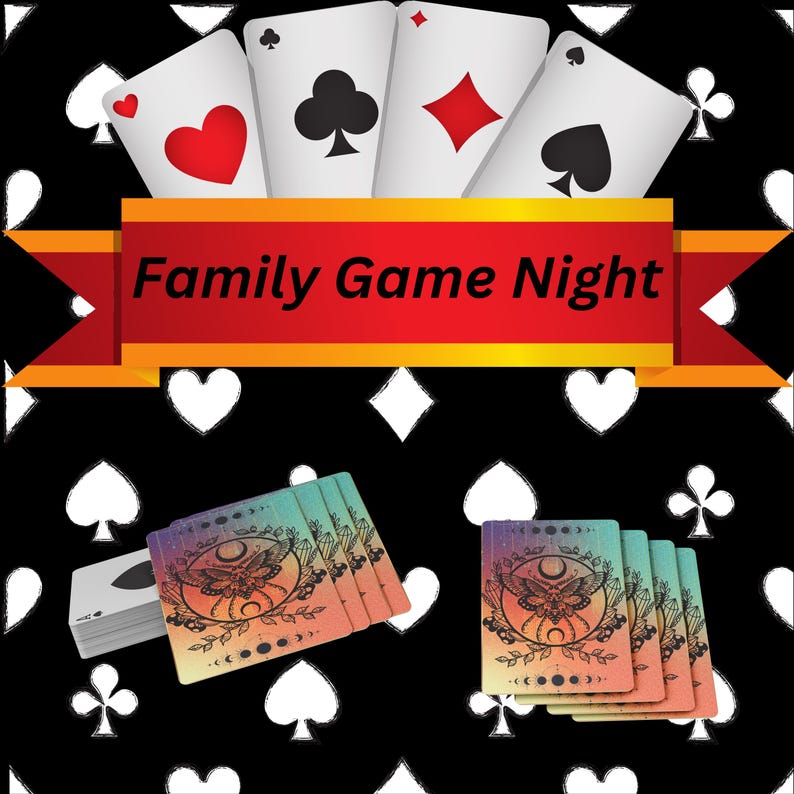 Moth Playing Cards. Collector Design Playing Card Set. 52 Card Deck ...