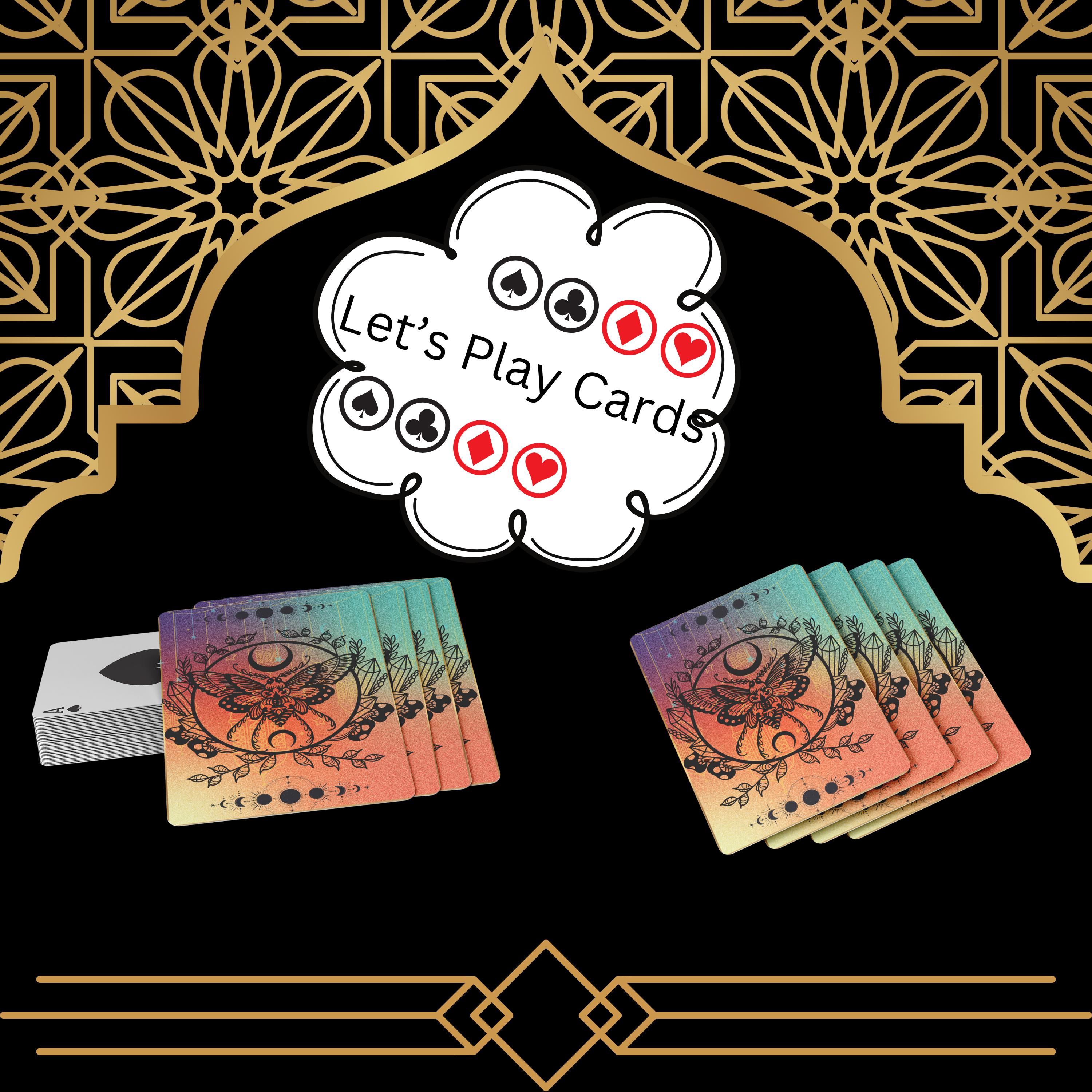 Moth Playing Cards. Collector Design Playing Card Set. 52 Card Deck ...