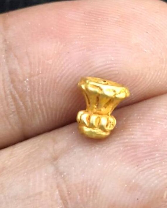 Antique Genuine Solid 22K Gold Lovely Miniature Flowe… - Gem