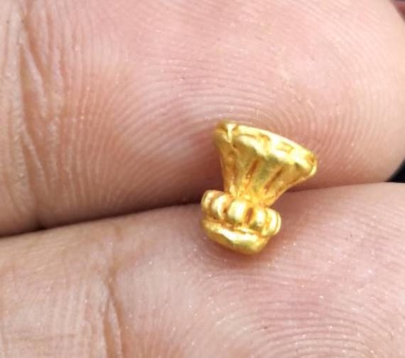 Antique Genuine Solid 22K Gold Lovely Miniature Flowe… - Gem