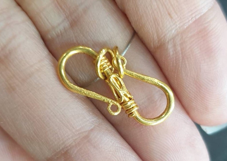 Vintage Genuine Solid Gold 22k Clasp Old Hook Gold for Making Necklace ...