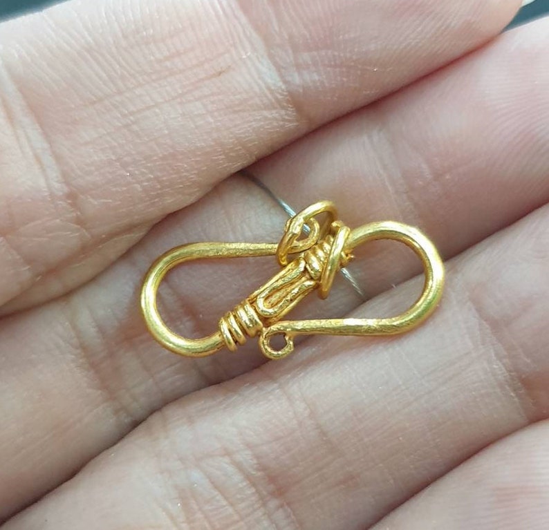 Vintage Genuine Solid Gold 22k Clasp Old Hook Gold for Making Necklace ...