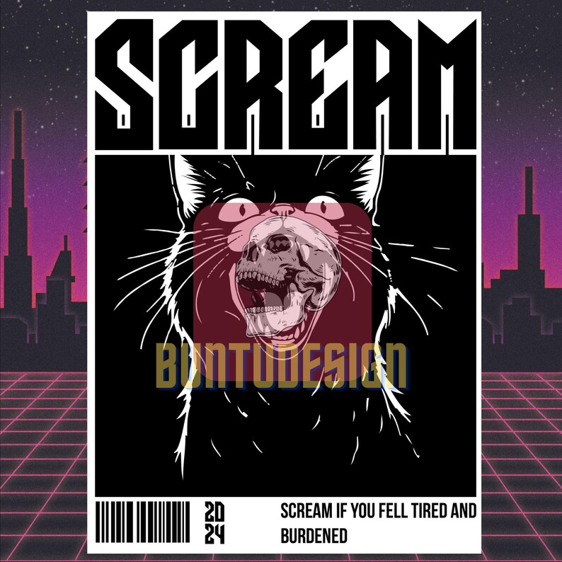 Scream T-shirt Design Graphic Design for Clothing Business and Personal ...