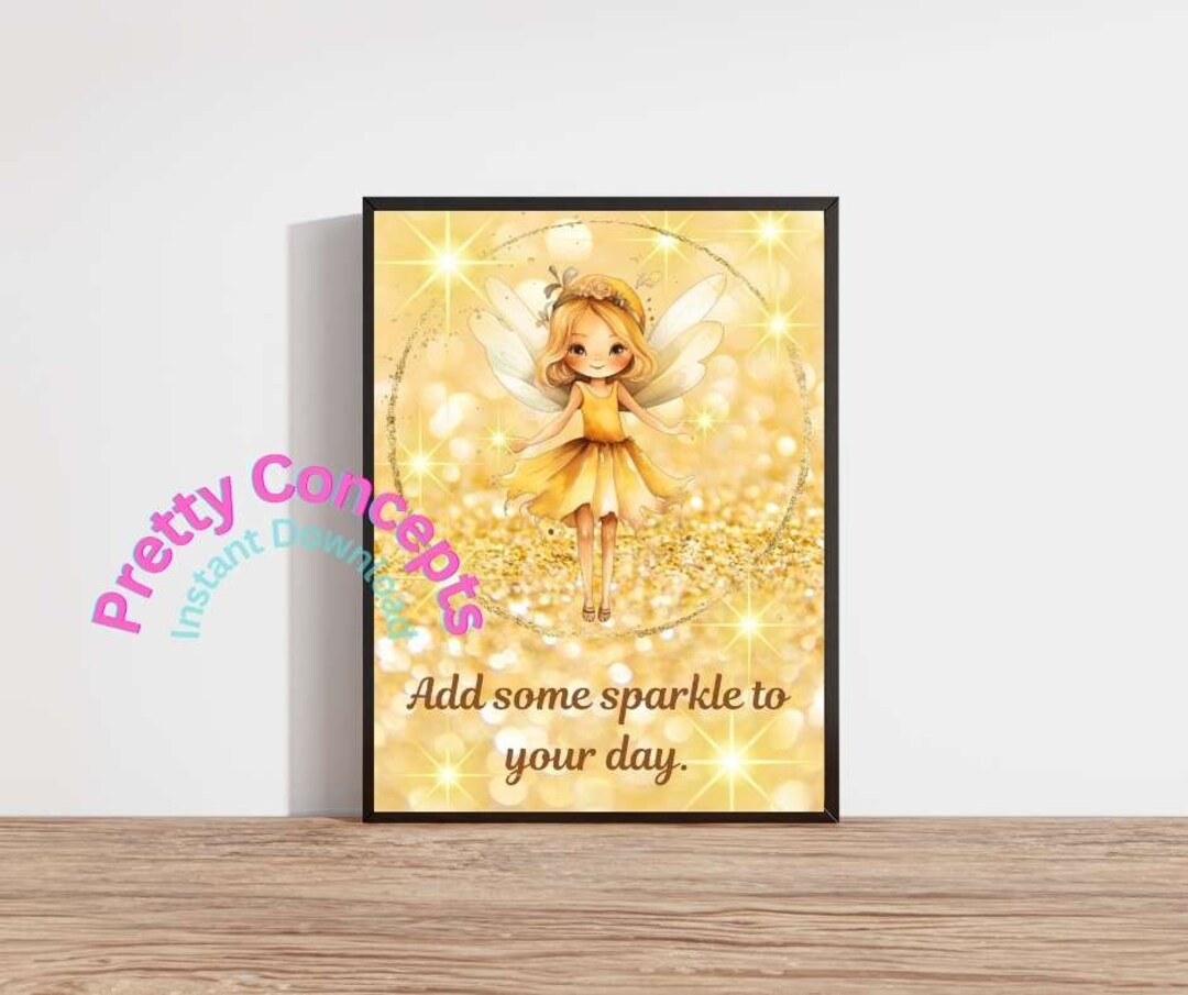 Sparkle Fairy Print: Inspirational Quote Wall Art (digital Download) - Etsy
