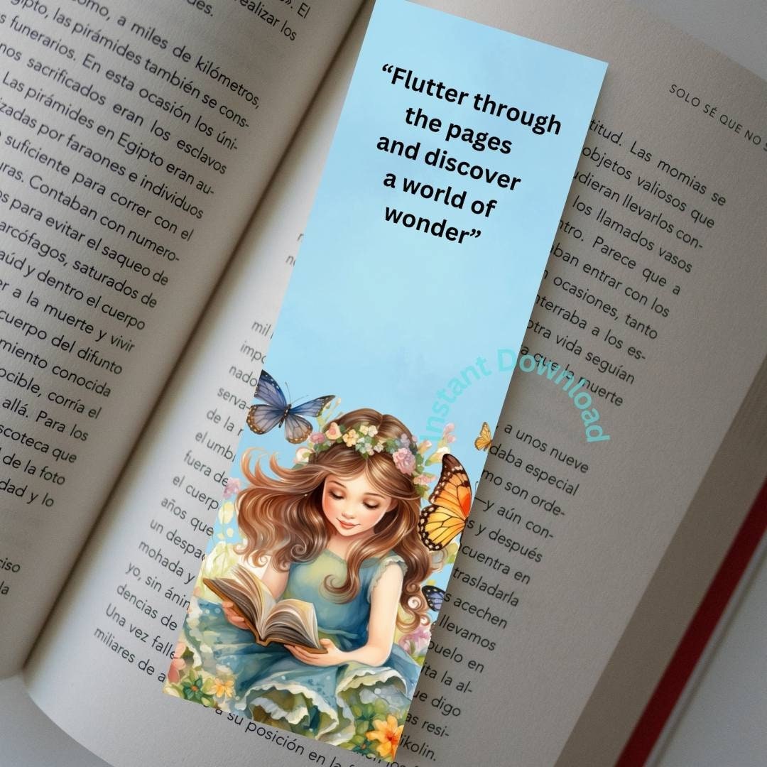 Printable Bookmarks, Five Bookmarks, Printable Bookmarks for Book ...