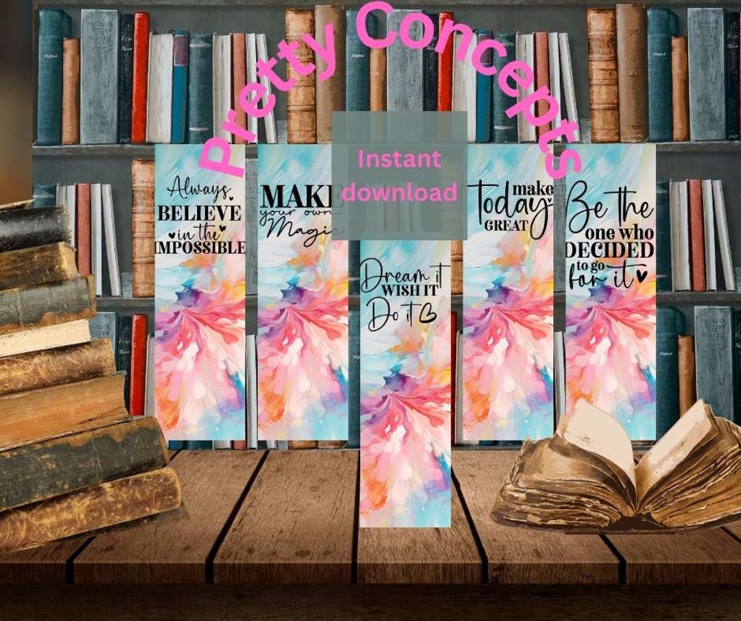 Printable Bookmarks, Positive Quotes, Mindset Bookmarks, Bookmarks With ...