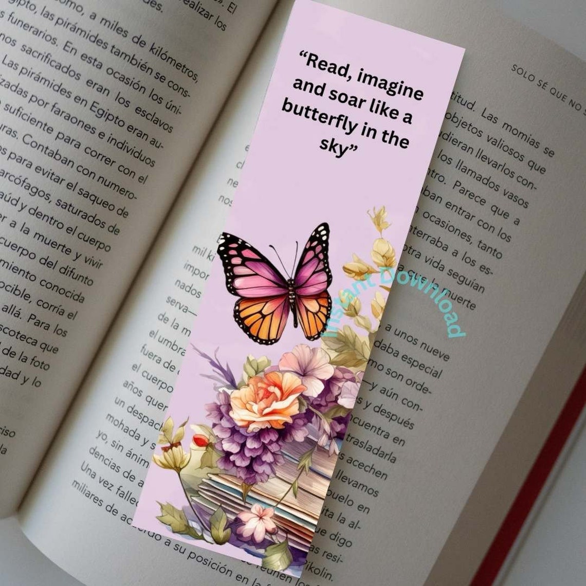 Printable Bookmarks, Five Bookmarks, Printable Bookmarks for Book ...