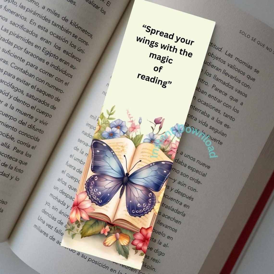 Printable Bookmarks, Five Bookmarks, Printable Bookmarks for Book ...