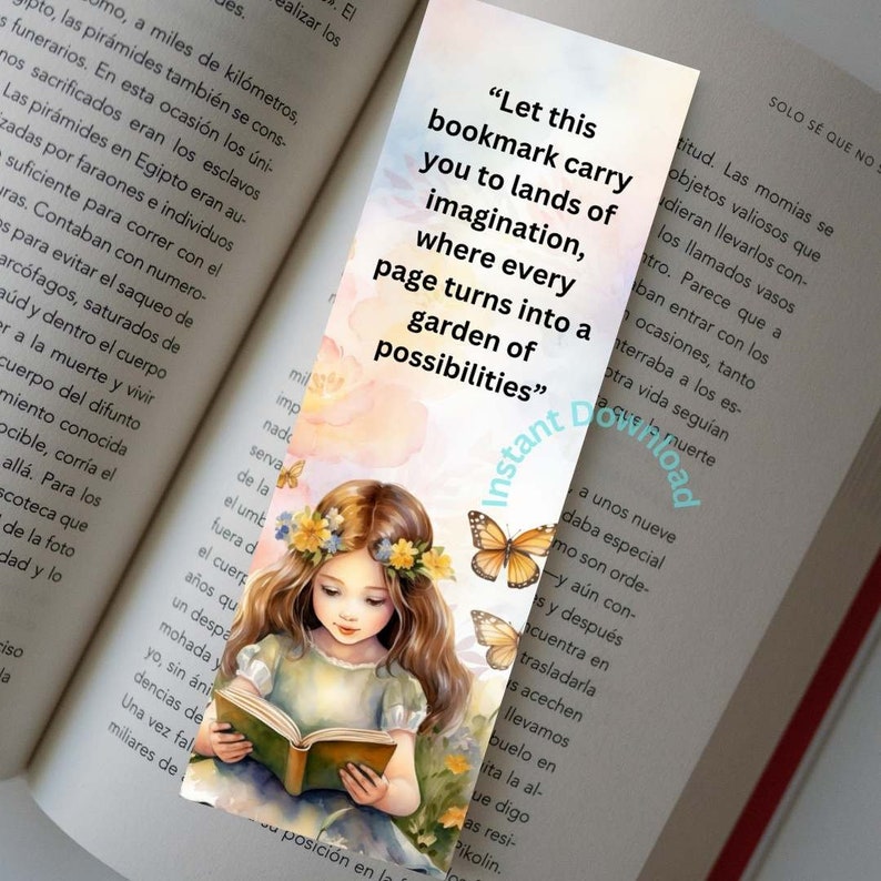 Printable Bookmarks, Five Bookmarks, Printable Bookmarks for Book ...