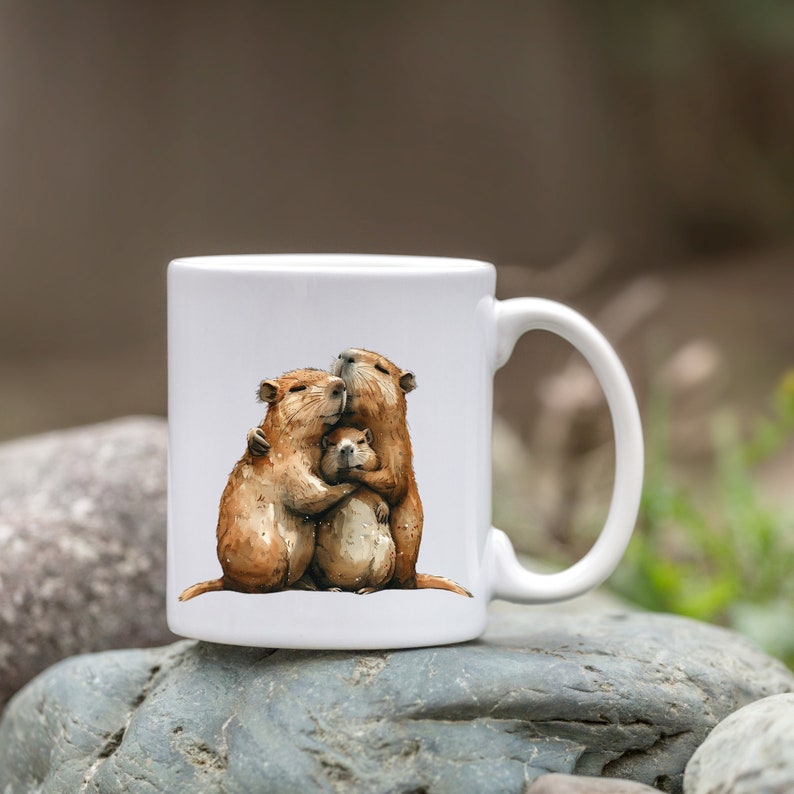 CAPYBARA Clipart Watercolor Capybaras Family Nursery PNG for Print With ...