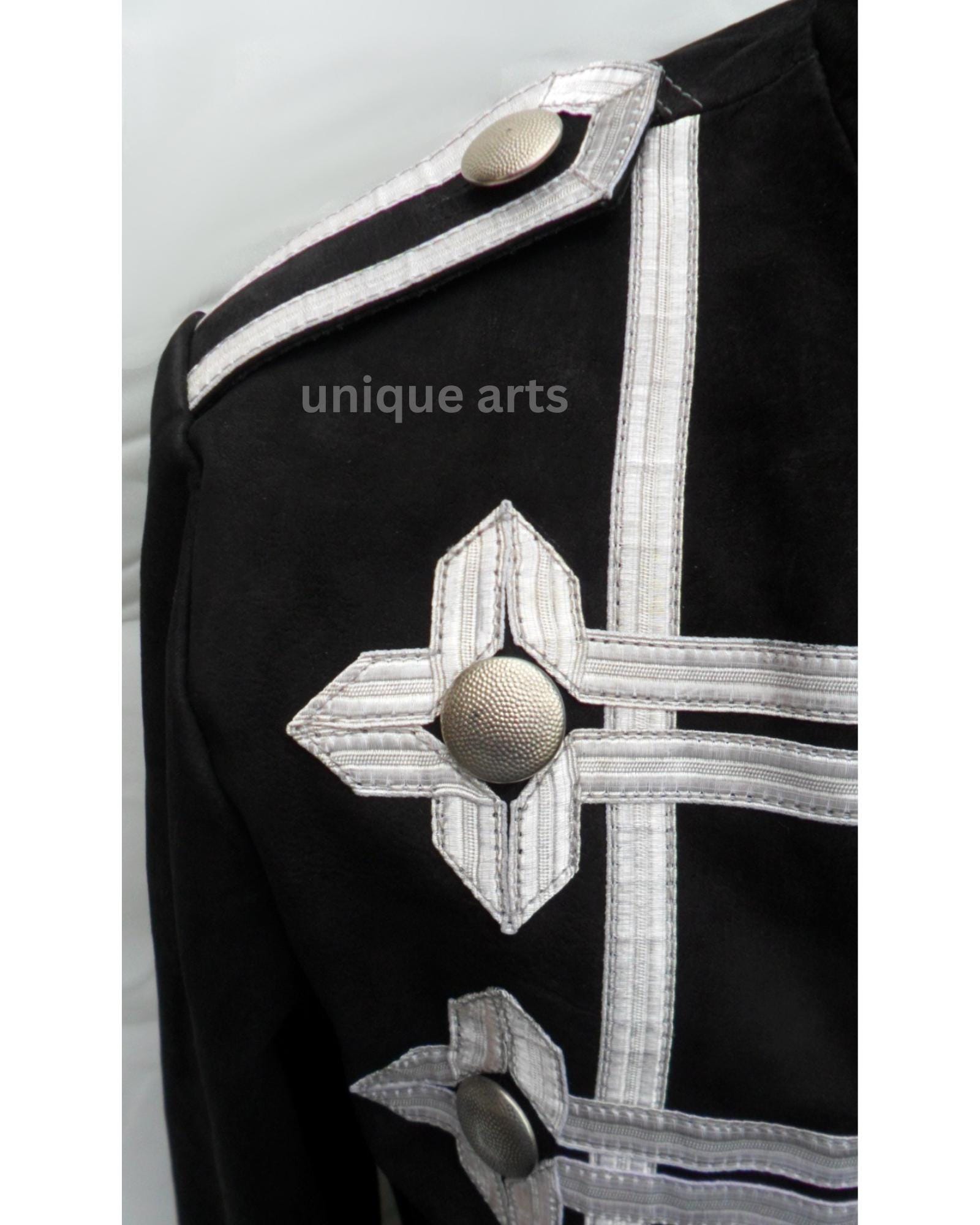 Black Parade Military Style Jacket – Gothic Emo Band Uniform Costume ...
