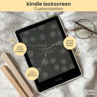 Kindle Lock Screen - the Bookworm, Wallpaper for Kindle, Digital ...