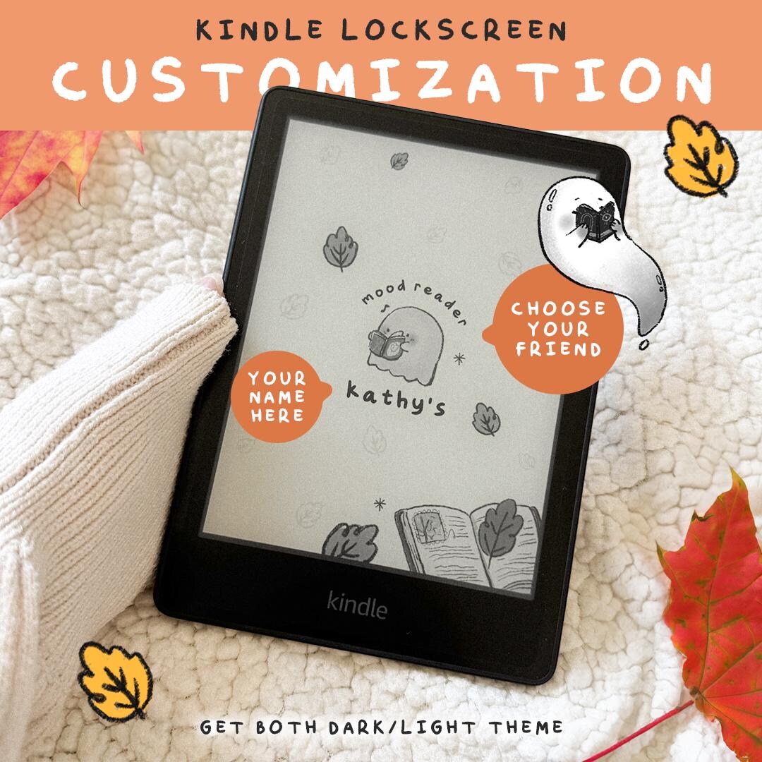Mood Reader : CUSTOM Cute Kindle Lock Screen, Full Screen Kindle ...