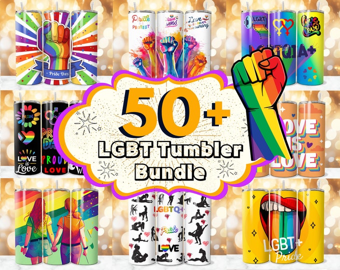 50 Lgbt Tumbler Wrap Designs Bundle Pride Tumbler Design Love Is Love