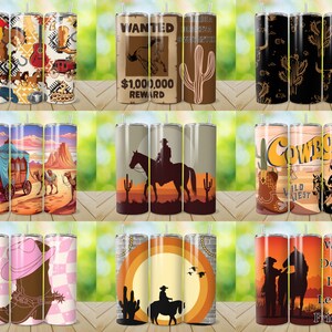75 + Western Tumbler Bundle, Cow Boy Tumbler, Rodeo Life Tumbler, 20oz ...