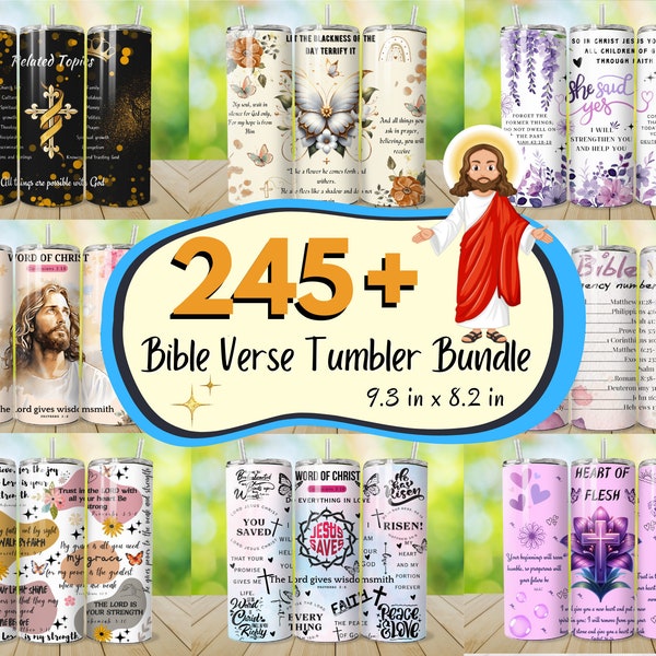 Bible Verse Tumbler - Etsy