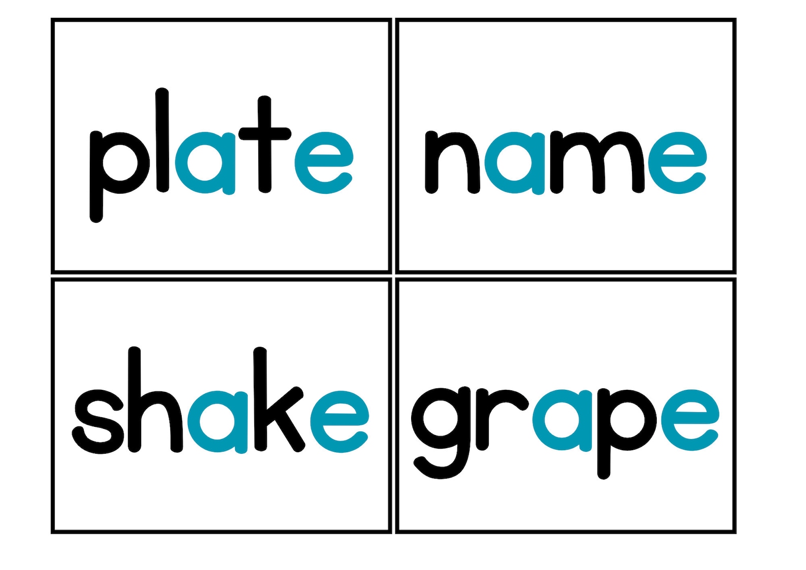 Long 'a' Flash Cards, Phonics, Classroom Printable Resources ...